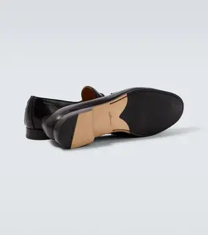 Kiton Leather Penny Loafers