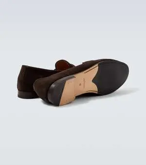 Kiton Suede Penny Loafers