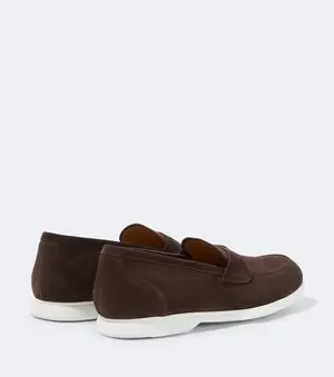 Kiton Suede Penny Loafers