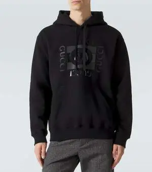 Gucci Logo Cotton Jersey Hoodie
