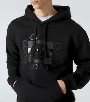 Gucci Logo Cotton Jersey Hoodie
