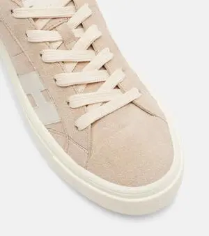 Hogan H705 Suede Platform Sneakers - Beige
