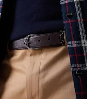 Gucci Script Leather Belt - Brown