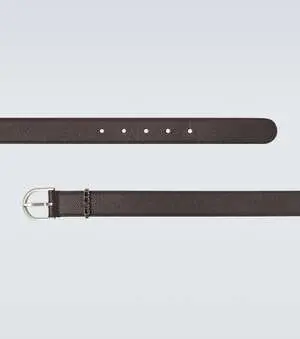 Gucci Script Leather Belt - Brown