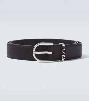 Gucci Script Leather Belt - Black