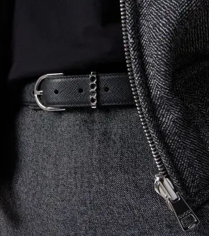 Gucci Script Leather Belt - Black
