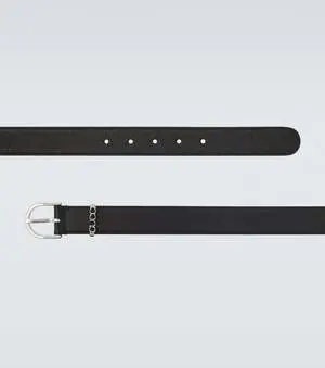 Gucci Script Leather Belt - Black