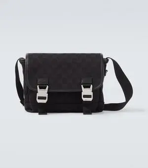 Gucci Gg Fabric Messenger Bag - Black