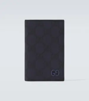 Gucci Gg Monogram Card Holder - Blue