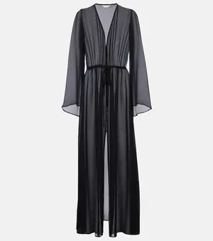 ALEXANDRA MIRO Betty Sheer Kaftan - Black