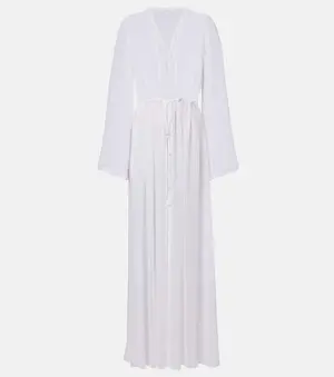ALEXANDRA MIRO Betty Sheer Kaftan - White