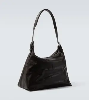 LEMAIRE Belted Leather Shoulder Bag - Brown