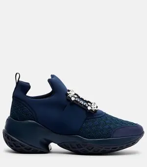 ROGER VIVIER Viv' Run Slip-on Sneakers - Blue