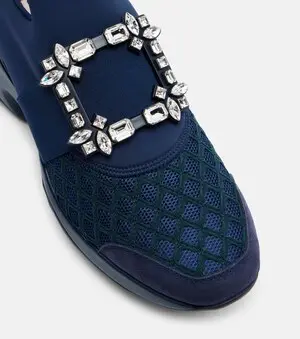 ROGER VIVIER Viv' Run Slip-on Sneakers - Blue