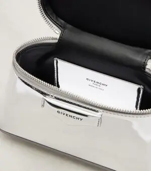 Givenchy Antigona Mini Metallic Vanity Bag - Silver