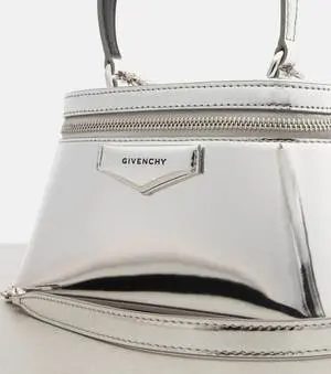 Givenchy Antigona Mini Metallic Vanity Bag - Silver