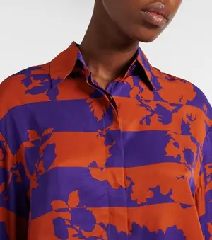 Dries Van Noten Printed Satin Shirt