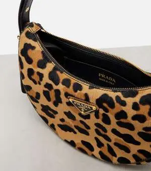 Prada Arqué Calf Hair Shoulder Bag - Multicoloured