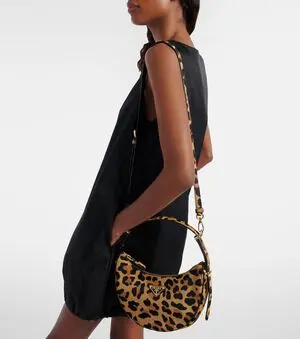 Prada Arqué Calf Hair Shoulder Bag - Multicoloured