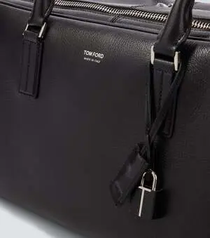 TOM FORD Logo Leather Duffle Bag