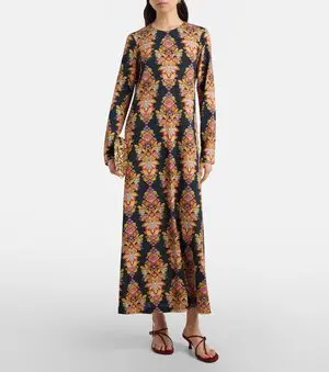 La DoubleJ Printed Jersey Maxi Dress - Multicoloured