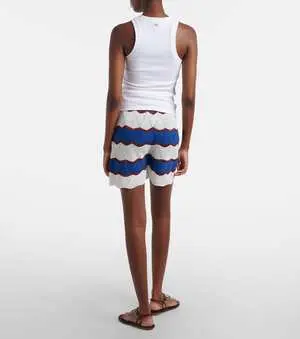 La DoubleJ Hang Ten Cotton-blend Shorts
