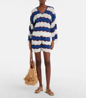 La DoubleJ Hang Ten Cotton-blend Shorts