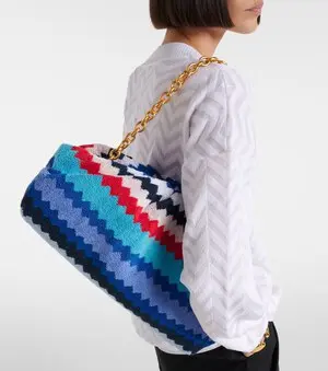 Missoni Zigzag Large Terry Clutch - Multicoloured