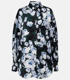 Stella McCartney Floral Satin Blouse - Multicoloured