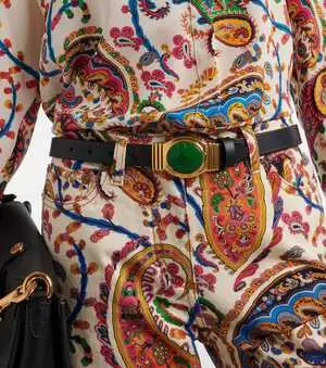 Etro Embellished Leather Belt