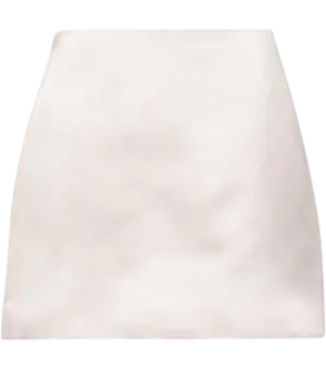 LISA YANG Silk Satin Mini Skirt