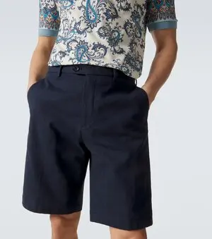 Etro Cotton-blend Bermuda Shorts