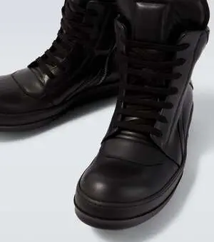 Rick Owens Geobasket High-top Sneakers - Black