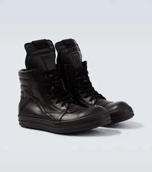 Rick Owens Geobasket High-top Sneakers - Black