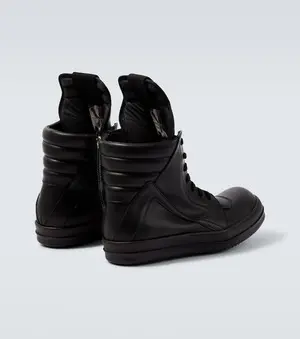 Rick Owens Geobasket High-top Sneakers - Black