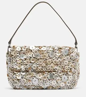 Staud Timmy Button-embellished Shoulder Bag