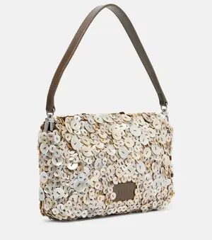 Staud Timmy Button-embellished Shoulder Bag