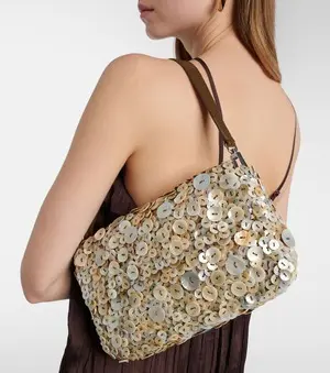 Staud Timmy Button-embellished Shoulder Bag