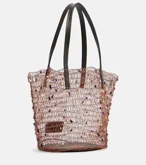 Staud Jewel Embellished Top-handle Bag - Multicoloured