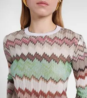 Missoni Zigzag Lamé Top