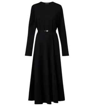 Tory Burch Cotton Midi Dress - Black