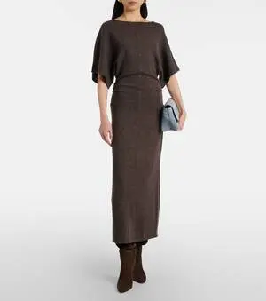 Staud Amelie Wool-blend Maxi Dress