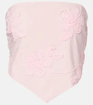 Remain Birger Christensen Appliqué Strapless Top