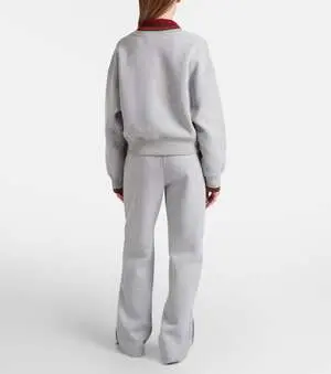 Gucci Web Stripe Cotton-blend Jersey Sweatpants