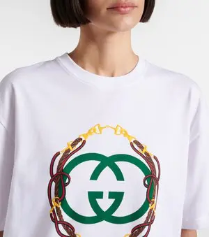 Gucci Interlocking G Cotton Jersey T-shirt - White