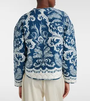 Farm Rio Printed Quilted Jacket