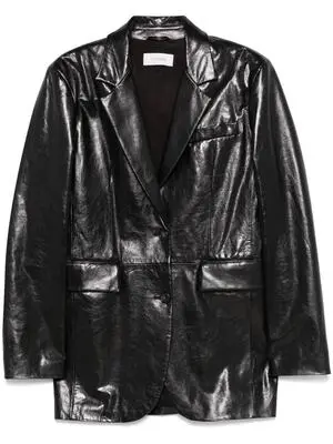 Sportmax Leather Jacket - Black