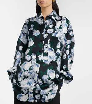 Stella McCartney Floral Satin Blouse - Multicoloured