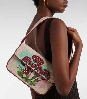 Staud Tommy Beaded Shoulder Bag - Multicoloured