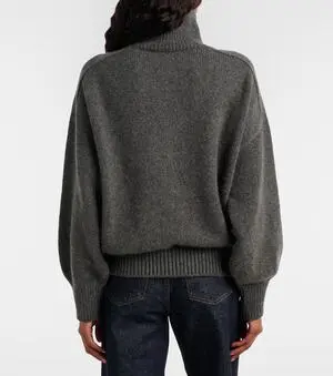 Khaite Willem Cashmere Turtleneck Sweater - Grey